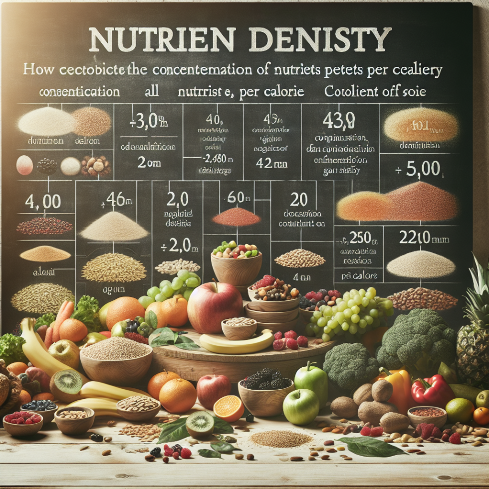 Understanding Nutrient Density